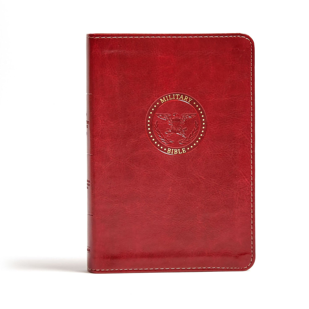 CSB Military Bible, Burgundy LeatherTouch (Marines Edition) — Morning ...